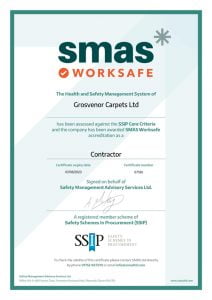 SMAS Certificate - Grovesnor Carpets